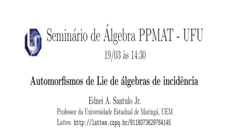| Programa de Pós-graduação em Matemática