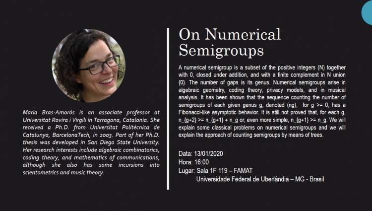 Numerical Semigroups | Programa de Pós-graduação em Matemática